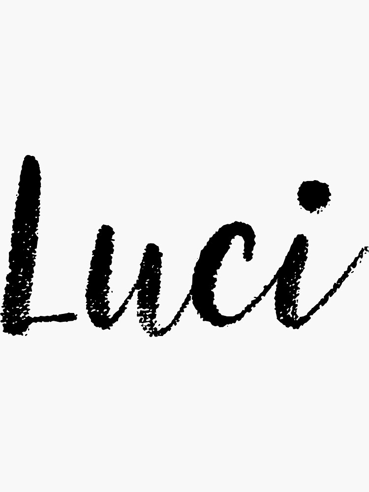 "Luci - Cute Girl Names For Wife Daughter" Sticker for Sale by ...