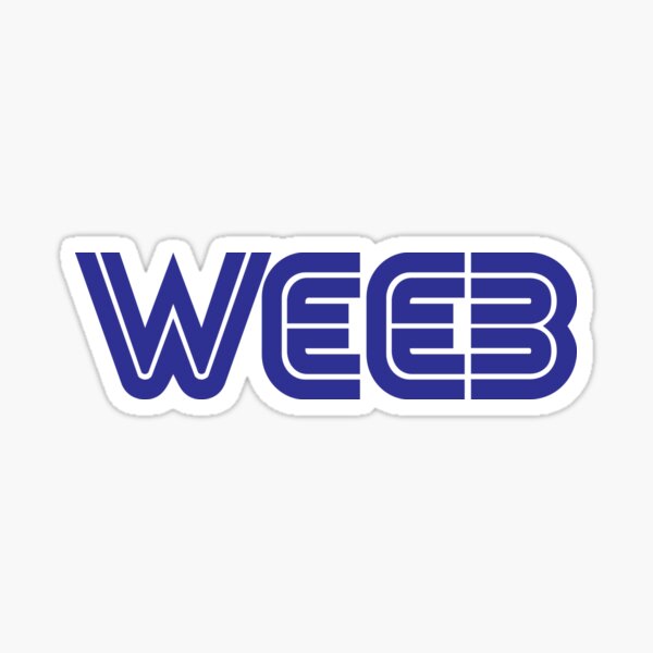 "WEEB" Sticker for Sale by floatingdisc | Redbubble