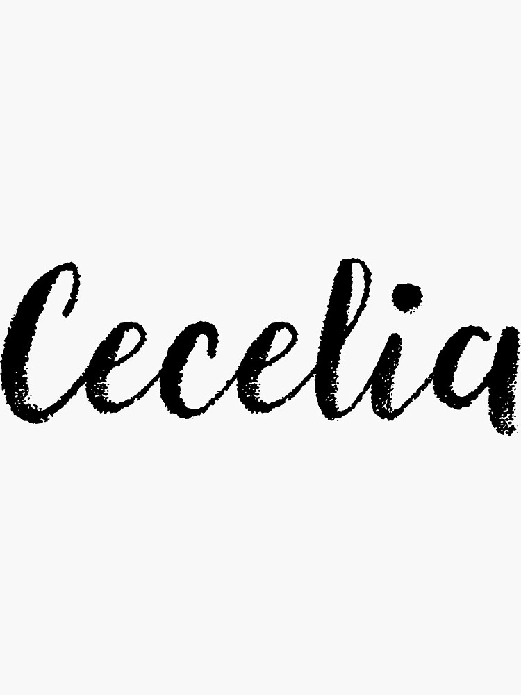 "Cecelia - Name Stickers Tees Birthday" Sticker for Sale by klonetx ...