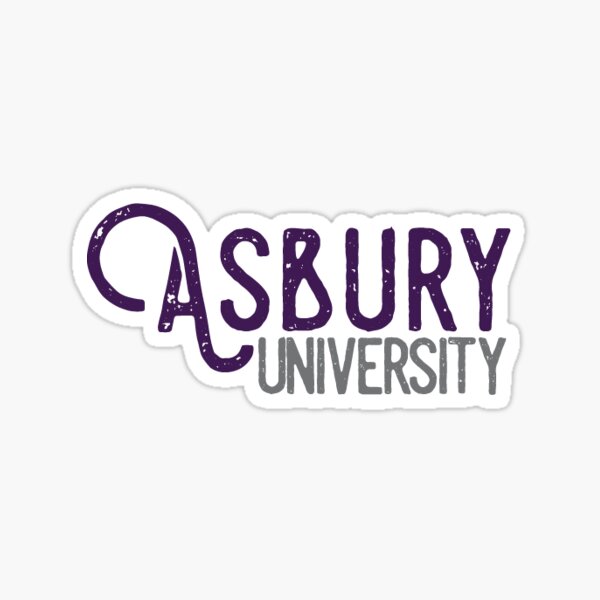 "Asbury University" Sticker by taylorfairm | Redbubble