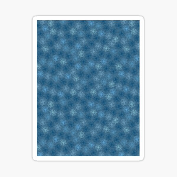 "Blue Winter and Festive Christmas Star Snowflakes" Sticker for Sale by ...