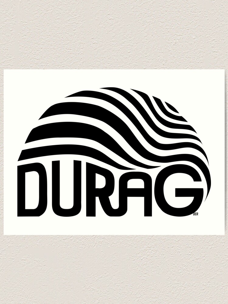 "DURAG LOGO (BLACK)" Art Print for Sale by Drobbins | Redbubble