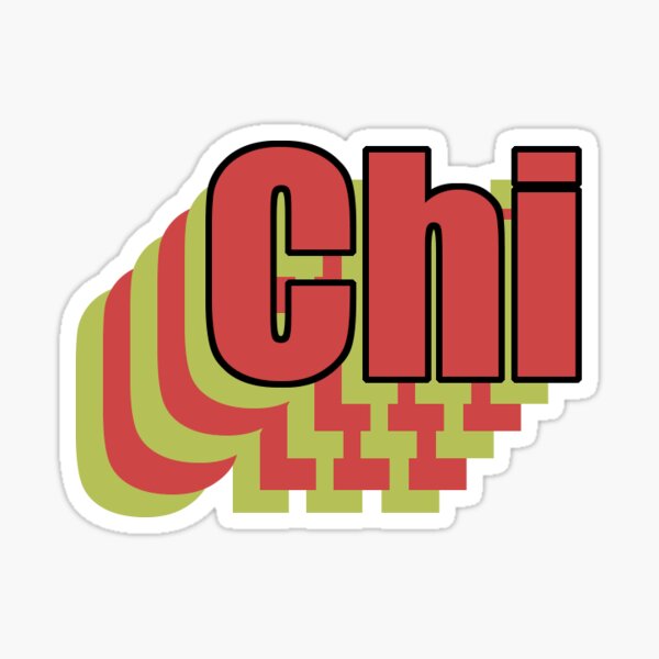 "Chi sticker" Sticker for Sale by OddlyEven | Redbubble
