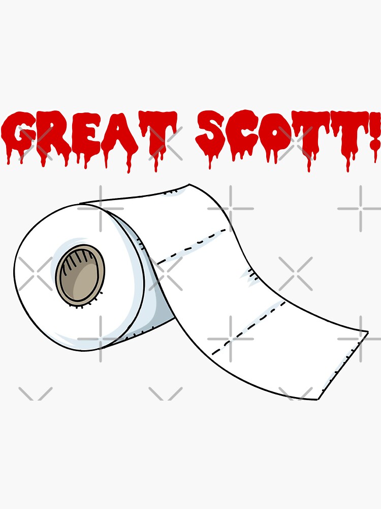 "Great Scott!" Sticker for Sale by pablopistachio | Redbubble