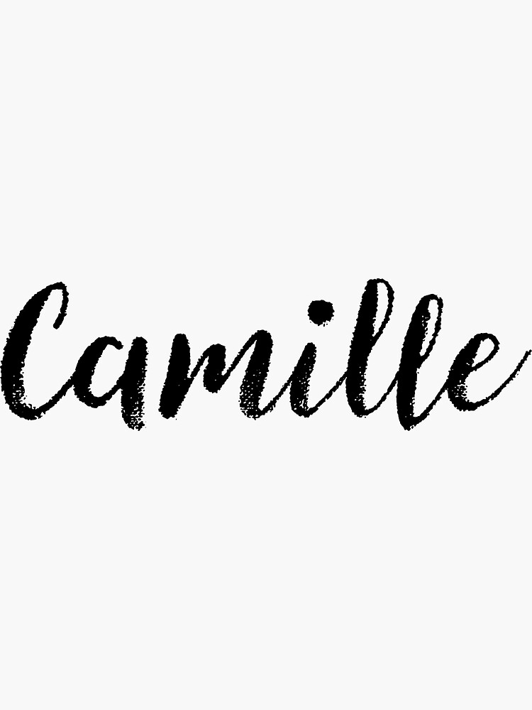 "Camille - Girl Names For Wives Daughters Stickers Tees" Sticker for ...