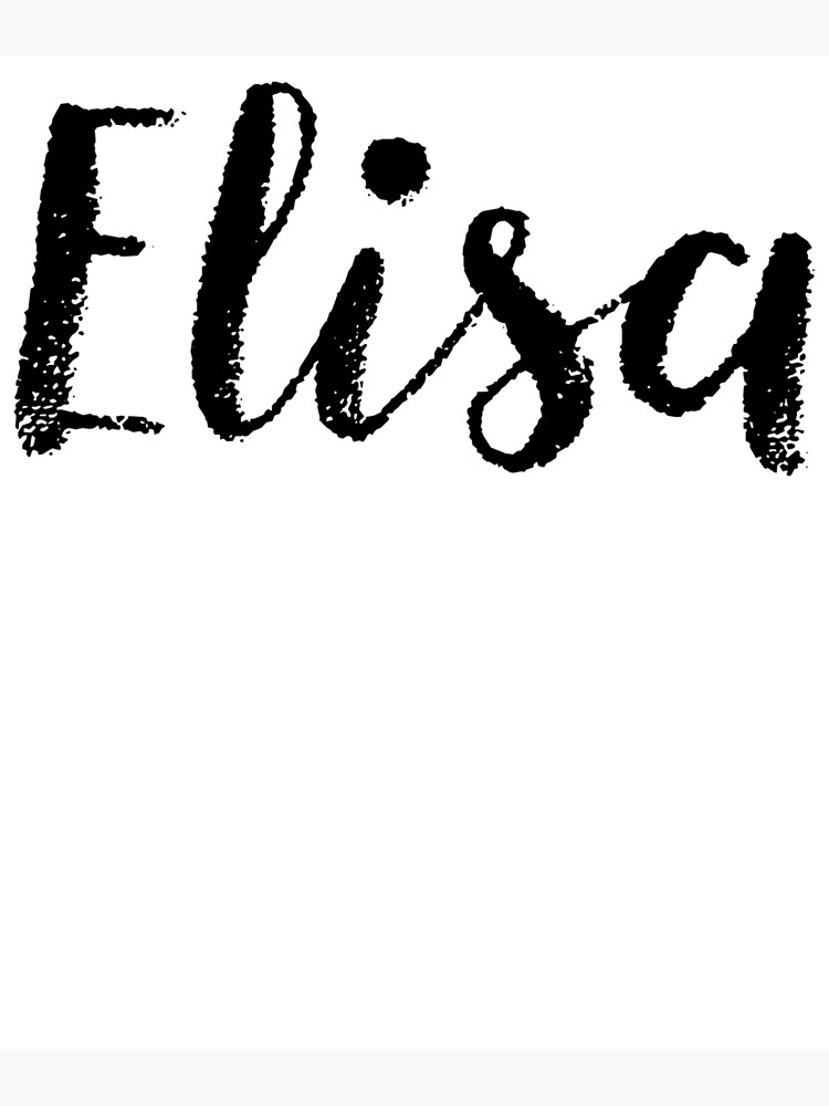 Lámina fotográfica «Elisa - Nombre Pegatinas Tees Cumpleaños» de ...