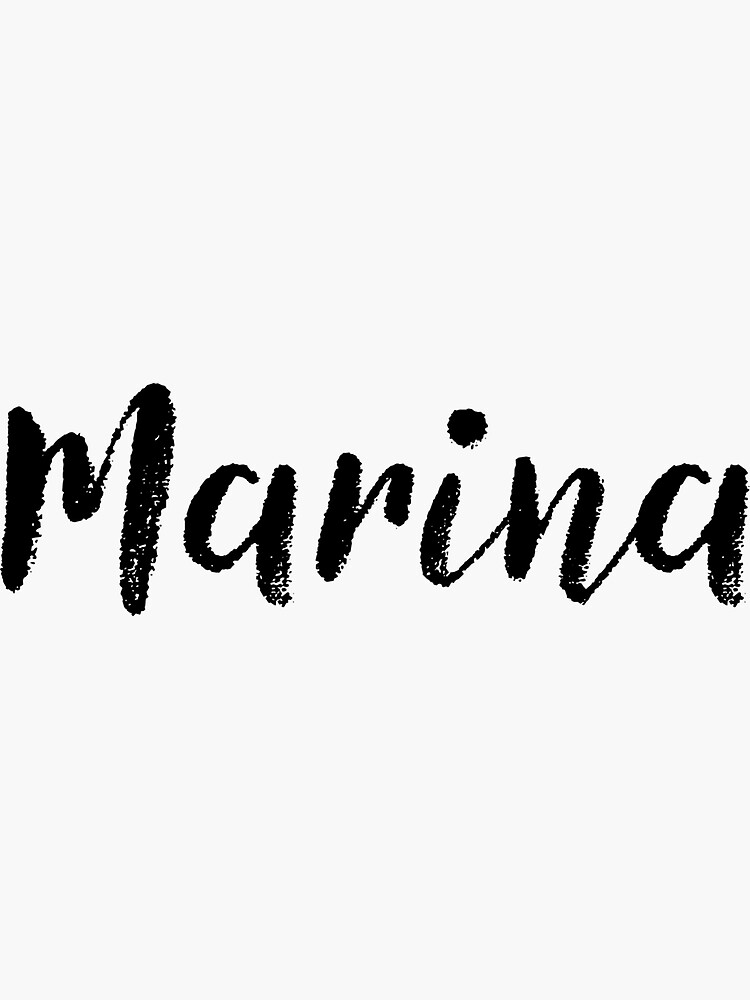 "Marina - Name Stickers Tees Birthday" Sticker by klonetx | Redbubble