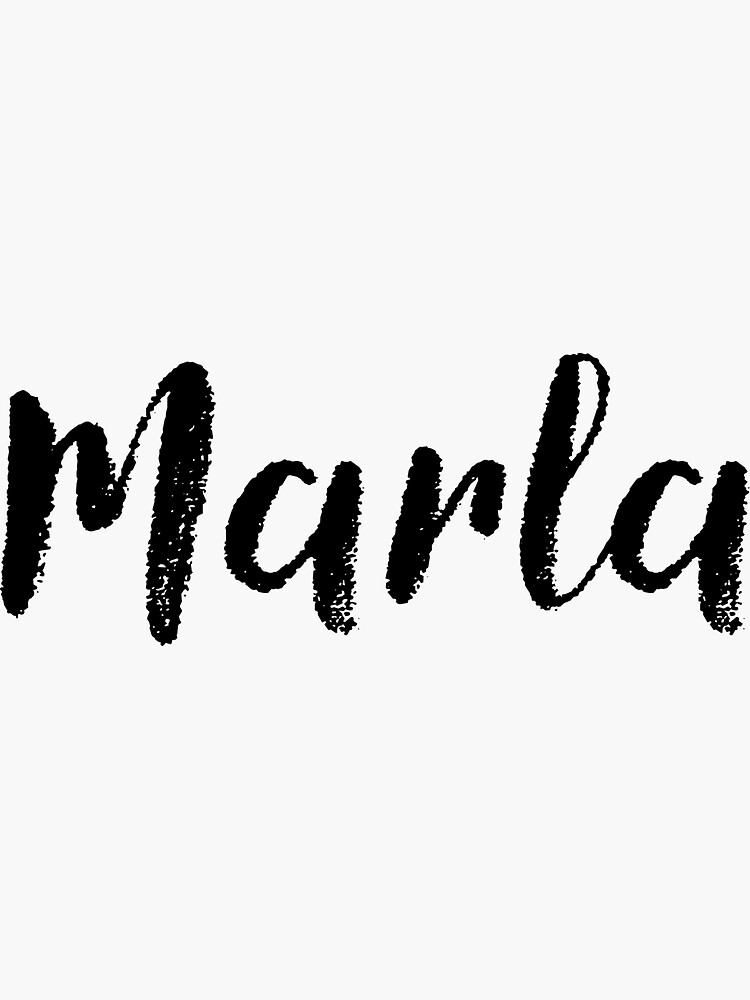 "Marla - Girl Names For Wives Daughters Stickers Tees" Sticker for Sale ...