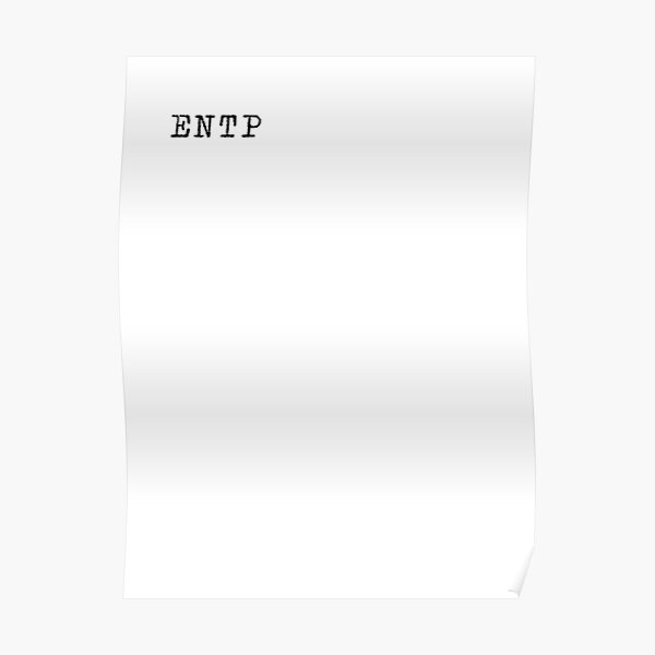 "mbti personality - entp (white background)" Poster for Sale by daeriss ...