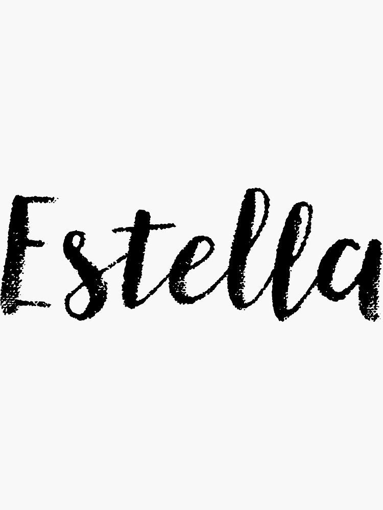 "Estella - Name Stickers Tees Birthday" Sticker by klonetx | Redbubble