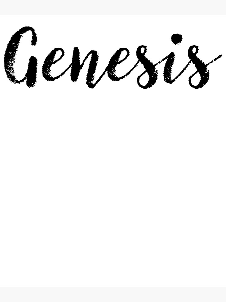 Póster «Génesis - nombres lindos para niñas pegatinas y camisas» de ...