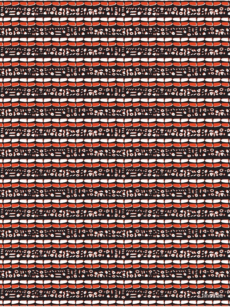 "Trendy Brick Red Abstract Drawn Cryptic Symbols" Poster for Sale by ...