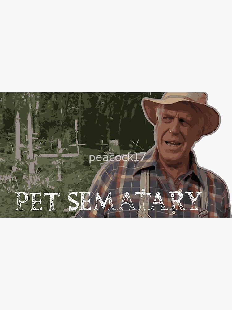 "Pet Sematary - Jud Crandall" Sticker for Sale by peacock17 | Redbubble