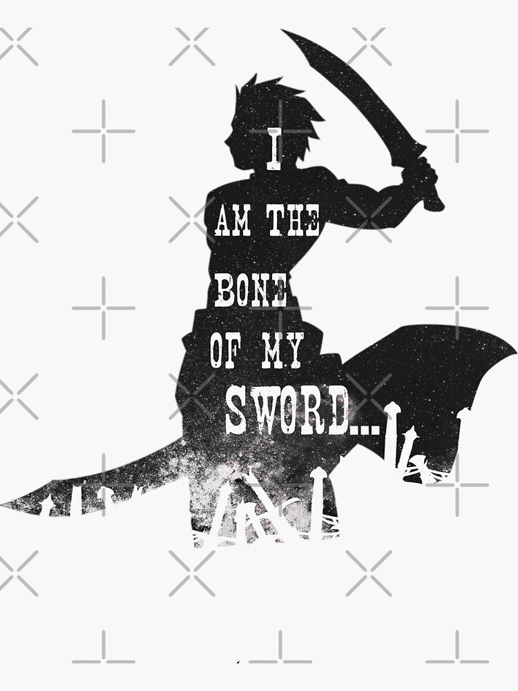 "EMIYA - I am the bone of my sword" Sticker for Sale by xEMIYA | Redbubble
