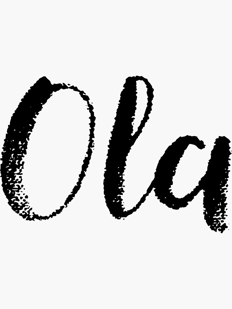 "Ola - Name Stickers Tees Birthday" Sticker for Sale by klonetx | Redbubble