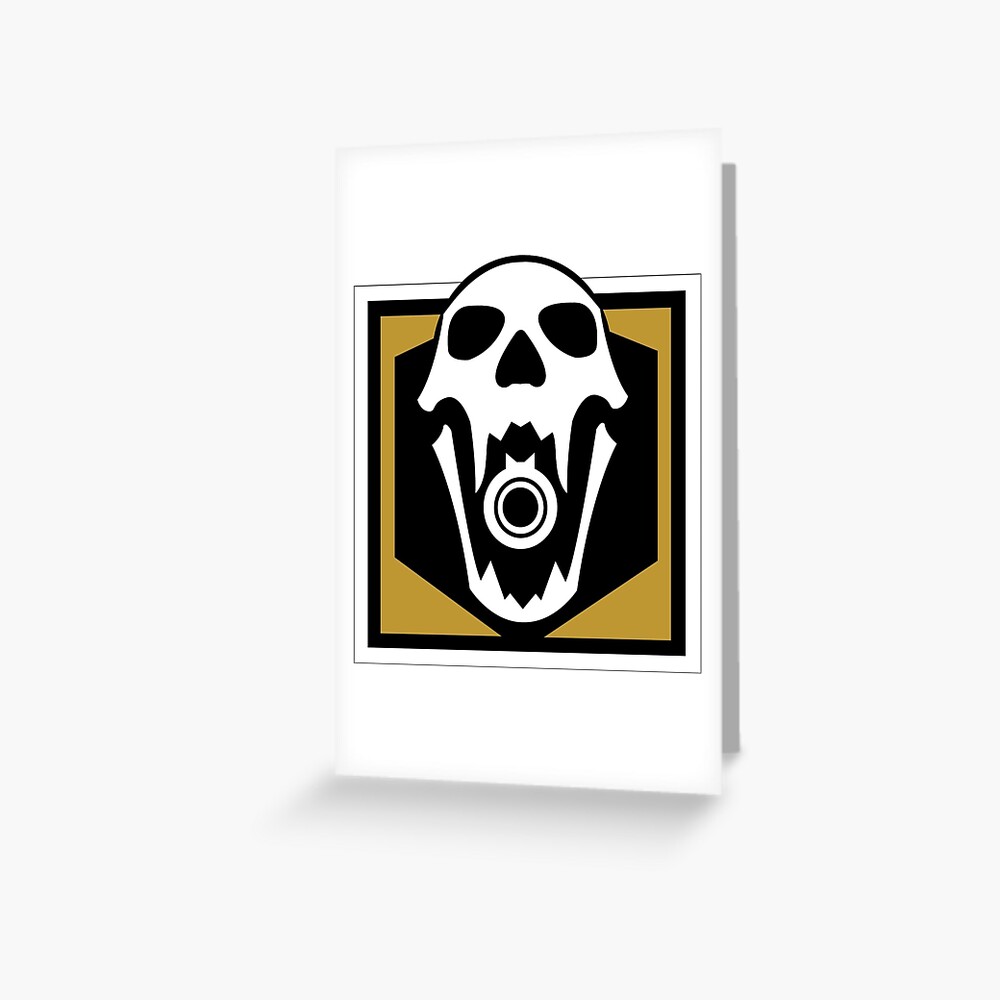"RB6 Siege Blackbeard Icon - Fan Art " Greeting Card by boberttrelfa ...