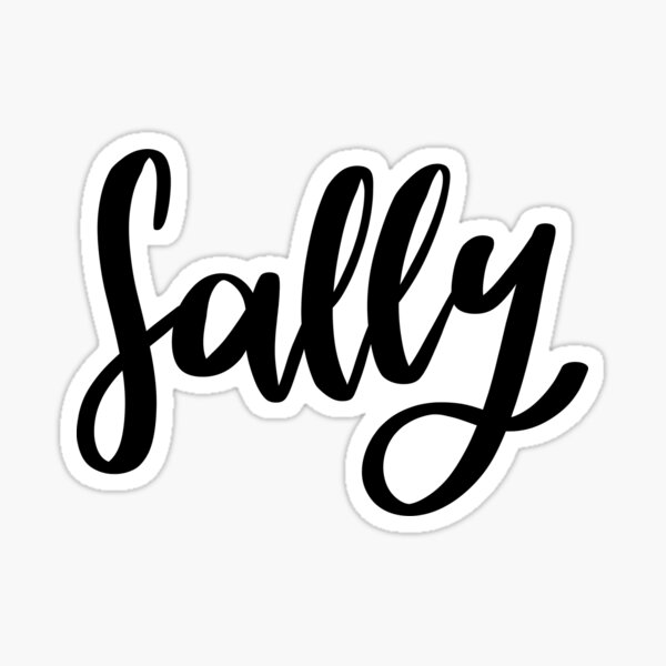 "Sally " Sticker for Sale by ellietography | Redbubble