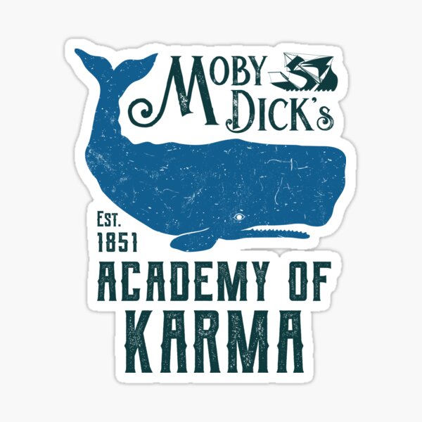 "Moby Dick Poster" Sticker by IncognitoMode | Redbubble