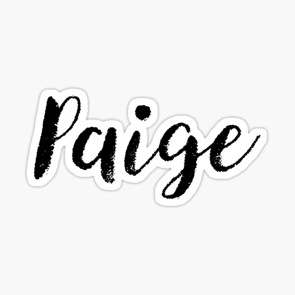 Paige Stickers | Redbubble