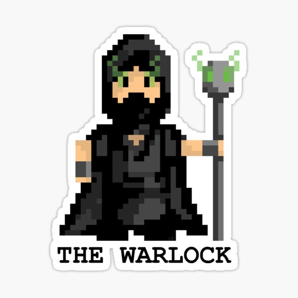 "The Warlock" Sticker for Sale by AaronAlviano | Redbubble