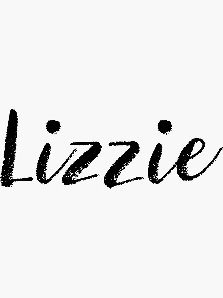 "Lizzie - Name Stickers Tees Birthday" Sticker for Sale by klonetx ...