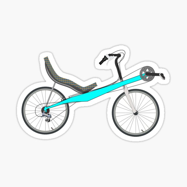 "Recumbent Bike" Sticker for Sale by PromoteProgress | Redbubble