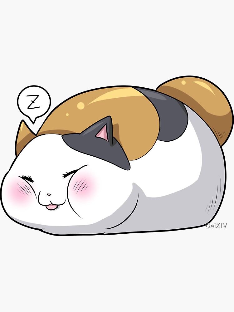 "Fat Cat Loaf" Sticker by DeiXIV | Redbubble