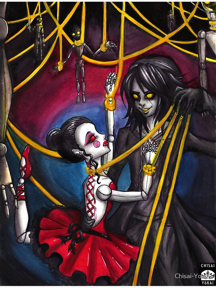 The Puppeteer And Emra Sticker By Chisai Yokai Redbubble
