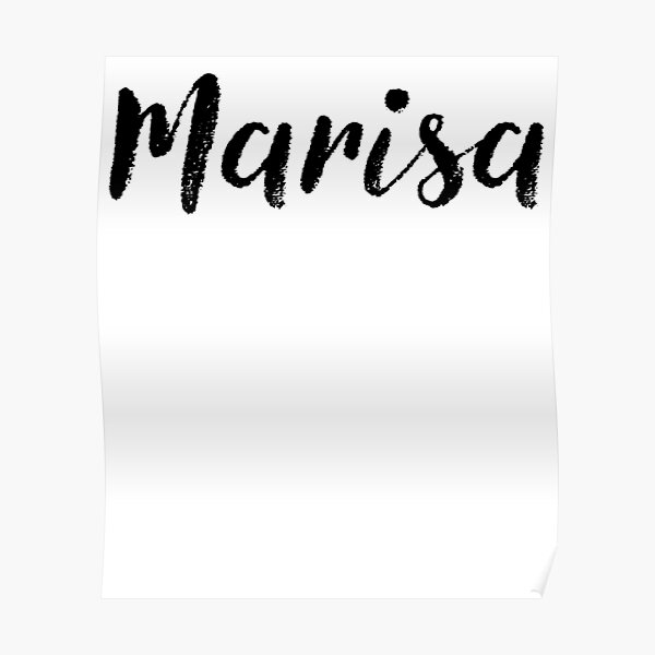 "Marisa - Name Stickers Tees Birthday" Poster for Sale by klonetx ...