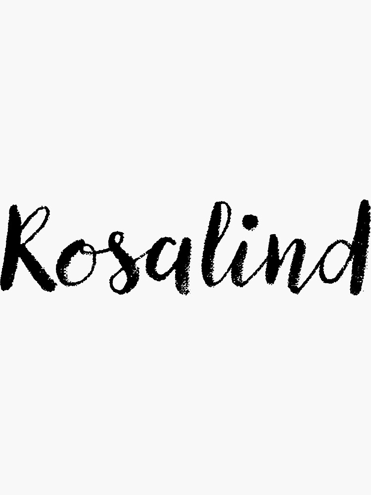 Pegatina «Rosalind - Girl Names For Wives Daughters Stickers Camisetas ...