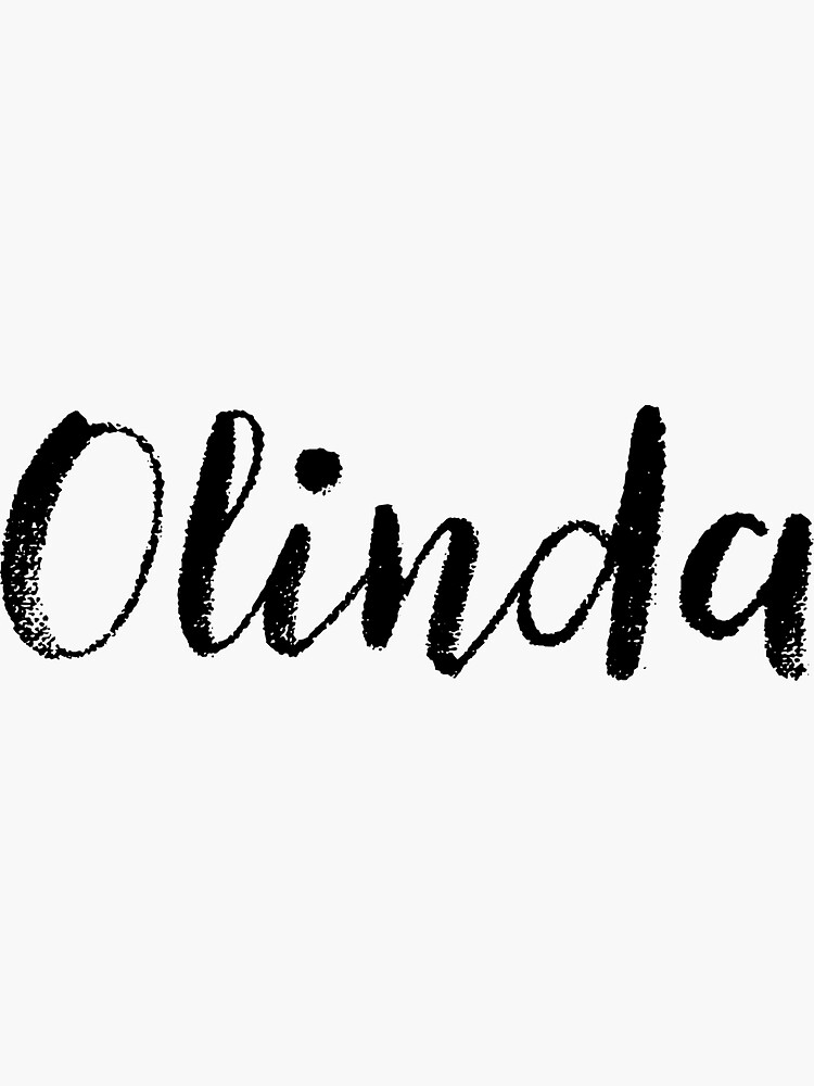 "Olinda - Cute Girl Names For Wife Daughter" Sticker by soapnlardvx ...