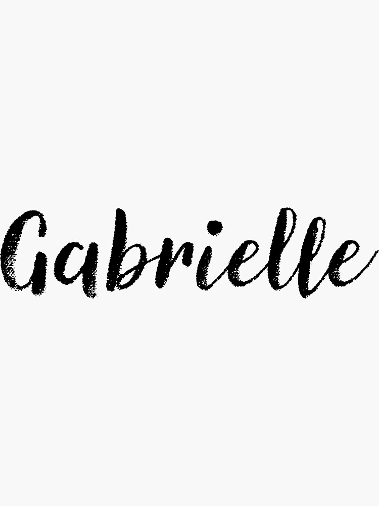 "Gabrielle - Name Stickers Tees Birthday" Sticker for Sale by klonetx ...