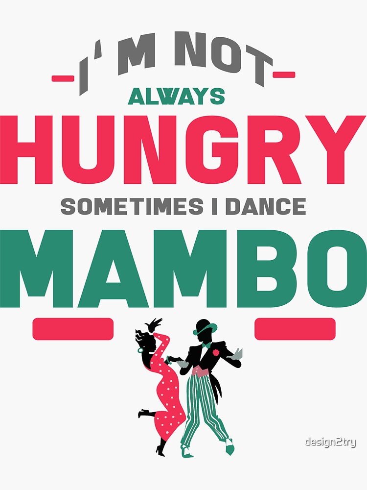 "Mambo dance" Sticker by design2try | Redbubble