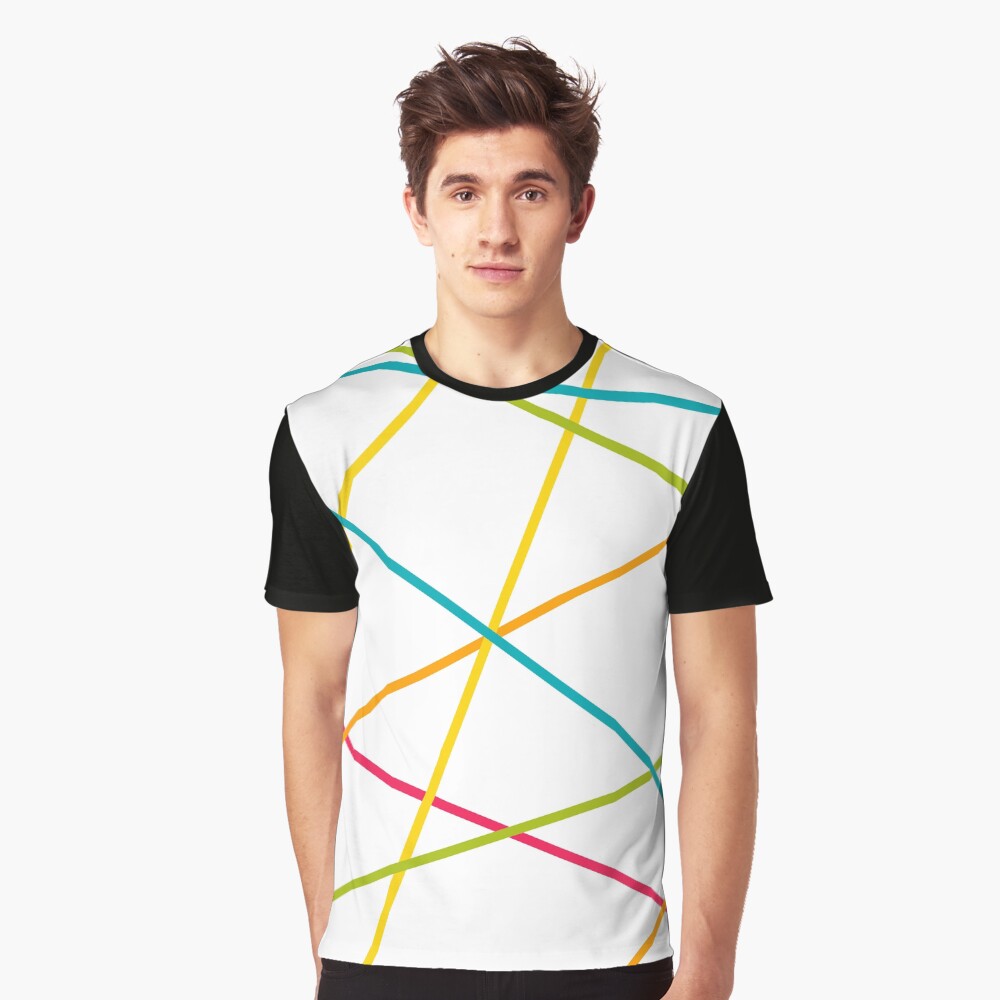 "Colorful lines" T-shirt for Sale by TheLemonBox | Redbubble | lines ...