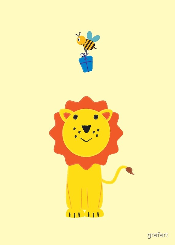 "Lion and bee" by grafart | Redbubble