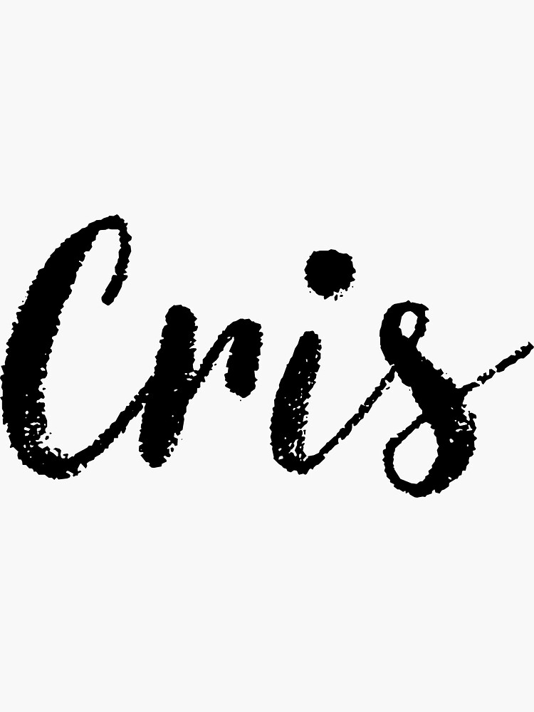 Pegatina for Sale con la obra «Cris - Cute Names For Girls Pegatinas y ...