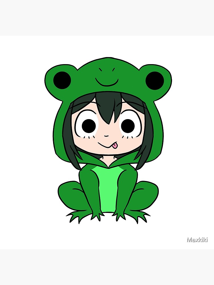 "BNHA Froppy in Frog Onesie" Poster by Maxkiki | Redbubble
