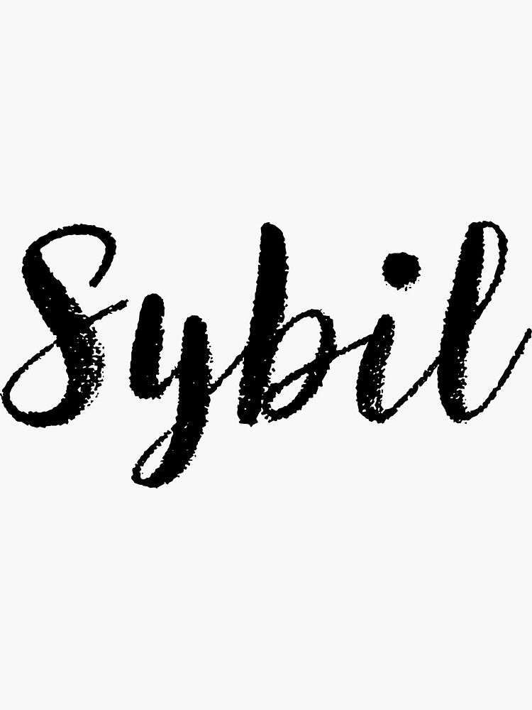 "Sybil - Name Stickers Tees Birthday" Sticker by klonetx | Redbubble
