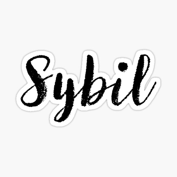 "Sybil - Name Stickers Tees Birthday" Sticker by klonetx | Redbubble
