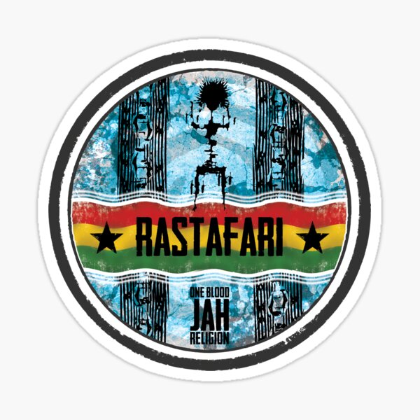 "Rastafarian Jah" Sticker for Sale by Periartwork | Redbubble