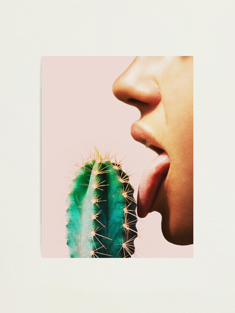 "Cacti, Lips, Face, Pink, Woman, Girl, Fashion art, Fashion print ...