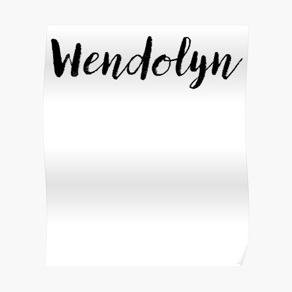 Póster «Wendolyn - Nombres lindos de la muchacha para la hija de la ...