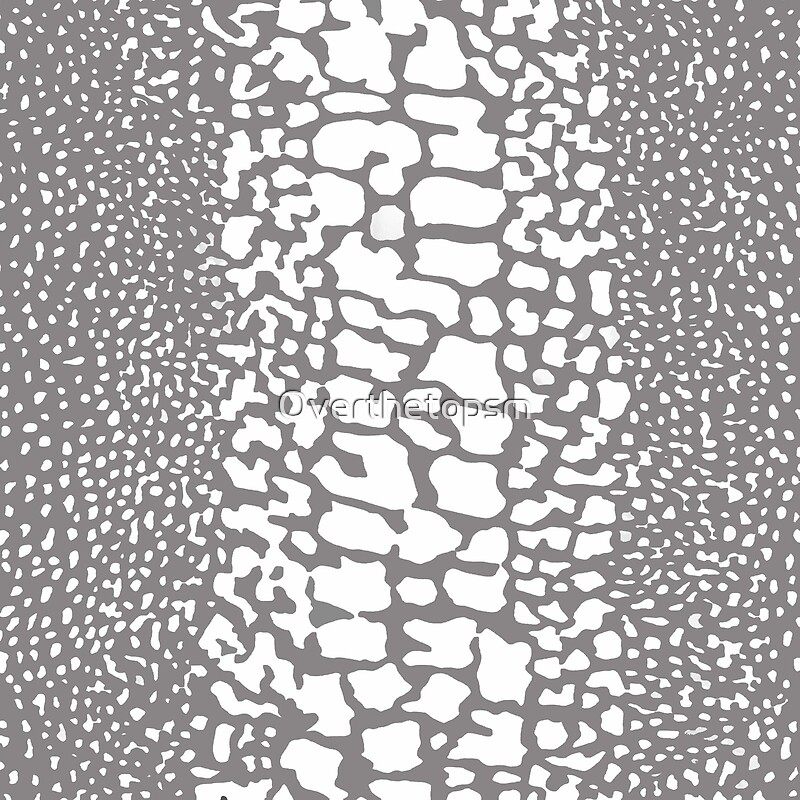 "ANIMAL PRINT GRAY AND WHITE SNAKE SKIN PATTERN" by Saundra Myles ...