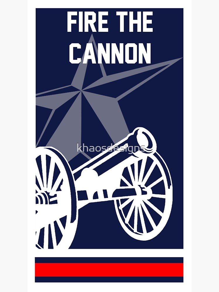 "Fire the Cannon" Sticker for Sale by khaosdesigns | Redbubble
