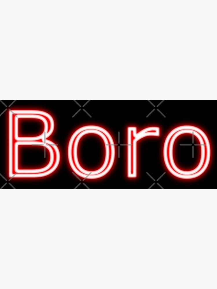"Boro Neon Style Sign - Middlesbrough Football Club " Poster for Sale ...