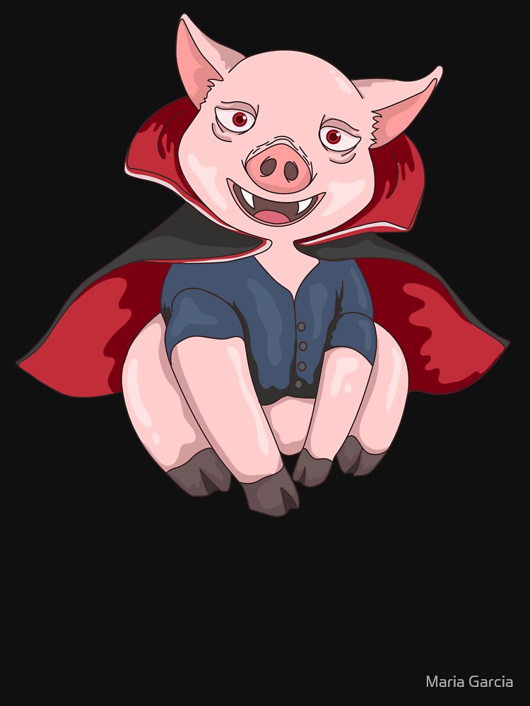 "Vampire Pig Halloween" T-shirt for Sale by CreativeFit | Redbubble ...