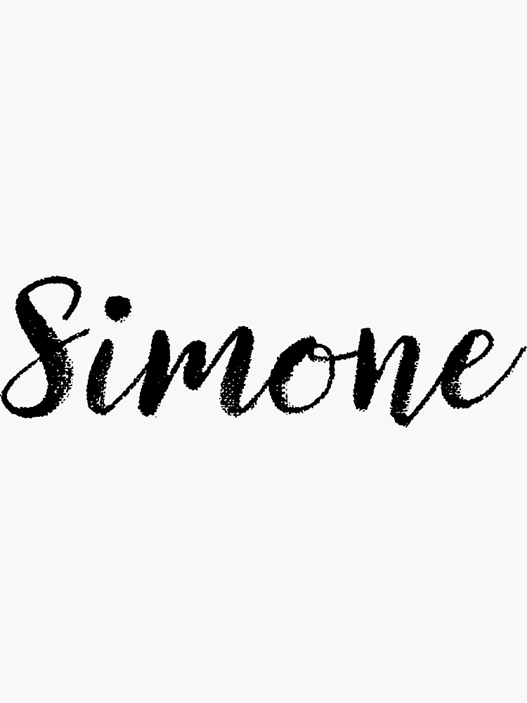"Simone - Name Stickers Tees Birthday" Sticker for Sale by klonetx ...