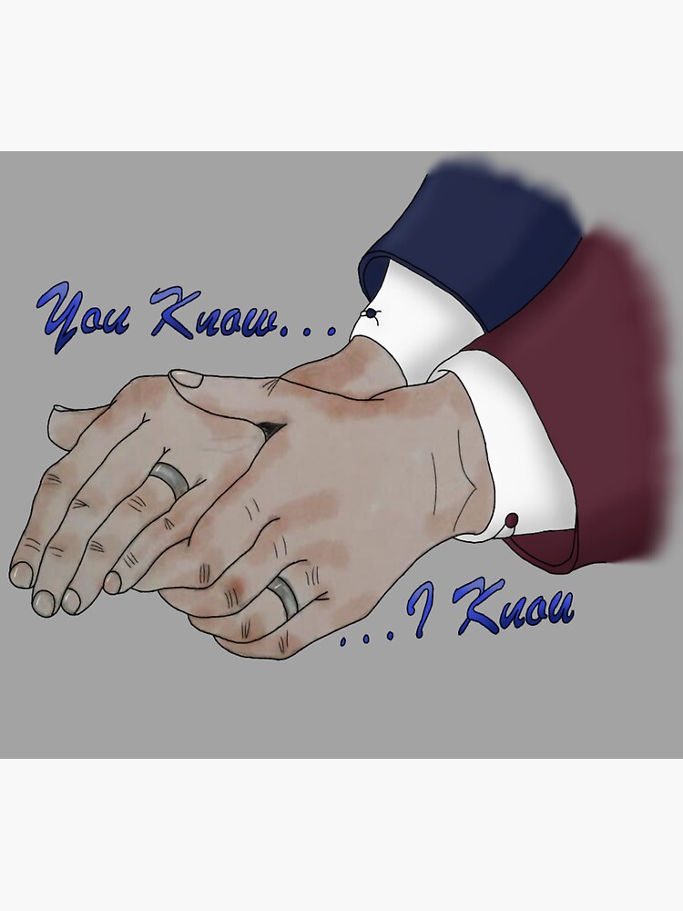 ""You Know...I know." Robron Wedding Hands" Sticker for Sale by ...