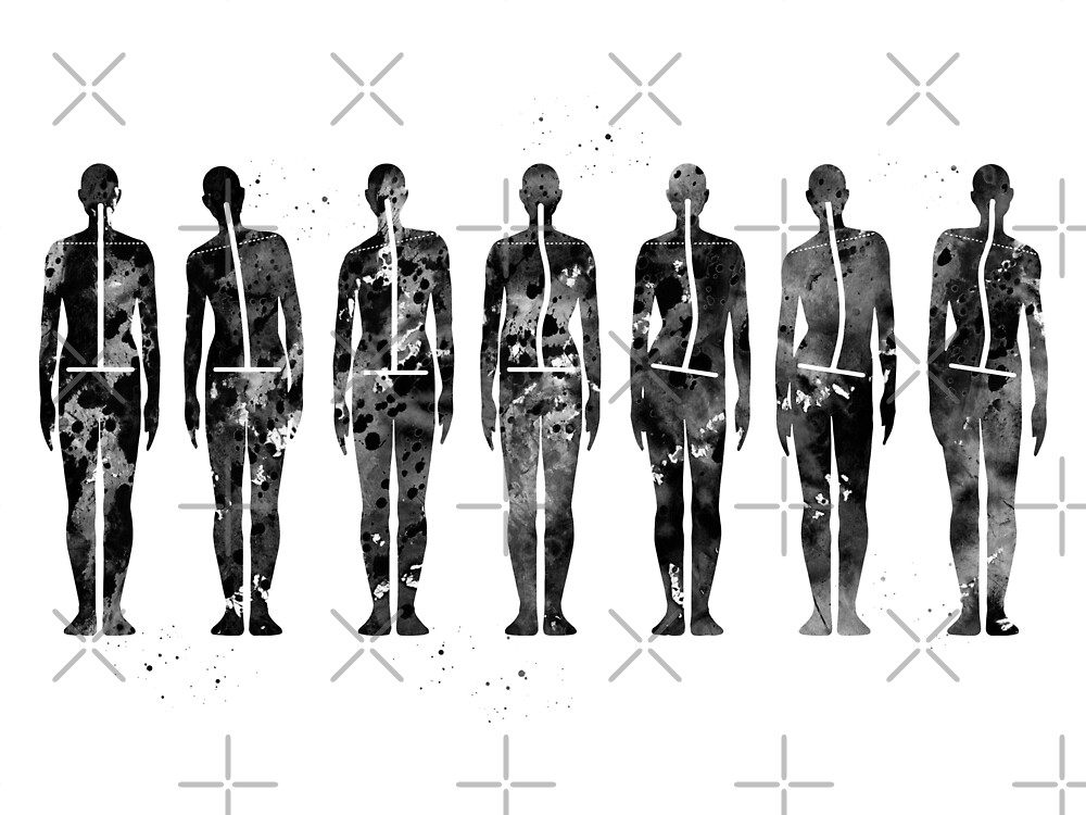 "Human back shape" by erzebetth | Redbubble