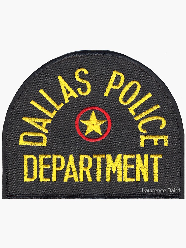 "Dallas Police" Sticker for Sale by lawrencebaird | Redbubble